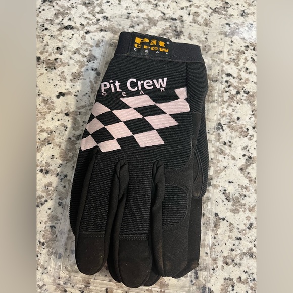 pit crew gear | Accessories | Pit Crew Gear Black And White Checkered Gloves | Poshmark